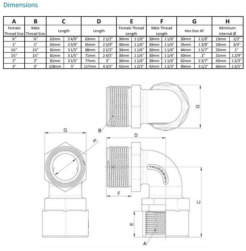 BSP - BSP Connector Female - Male